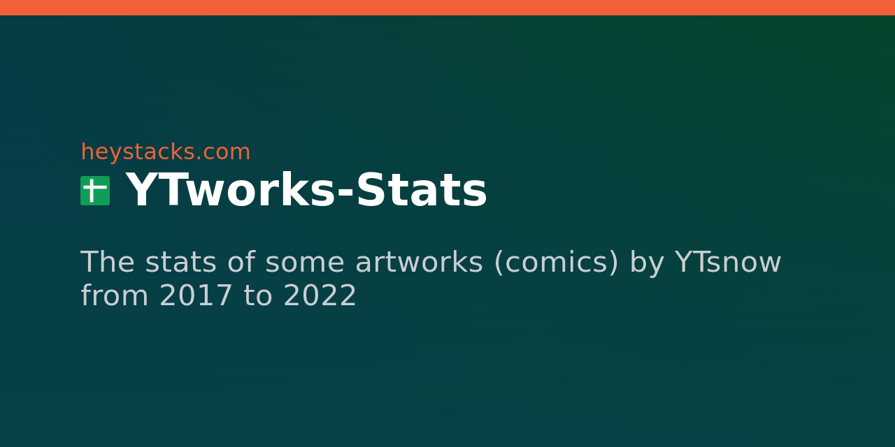 YTworks-Stats - Heystack