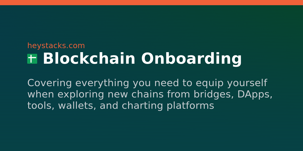 Blockchain Onboarding - Heystack