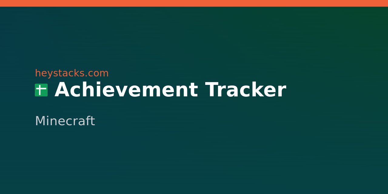 Achievement Tracker - Heystack