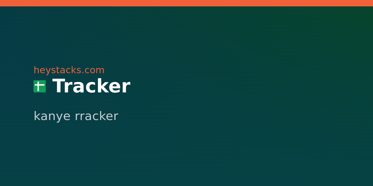 Tracker - Heystack