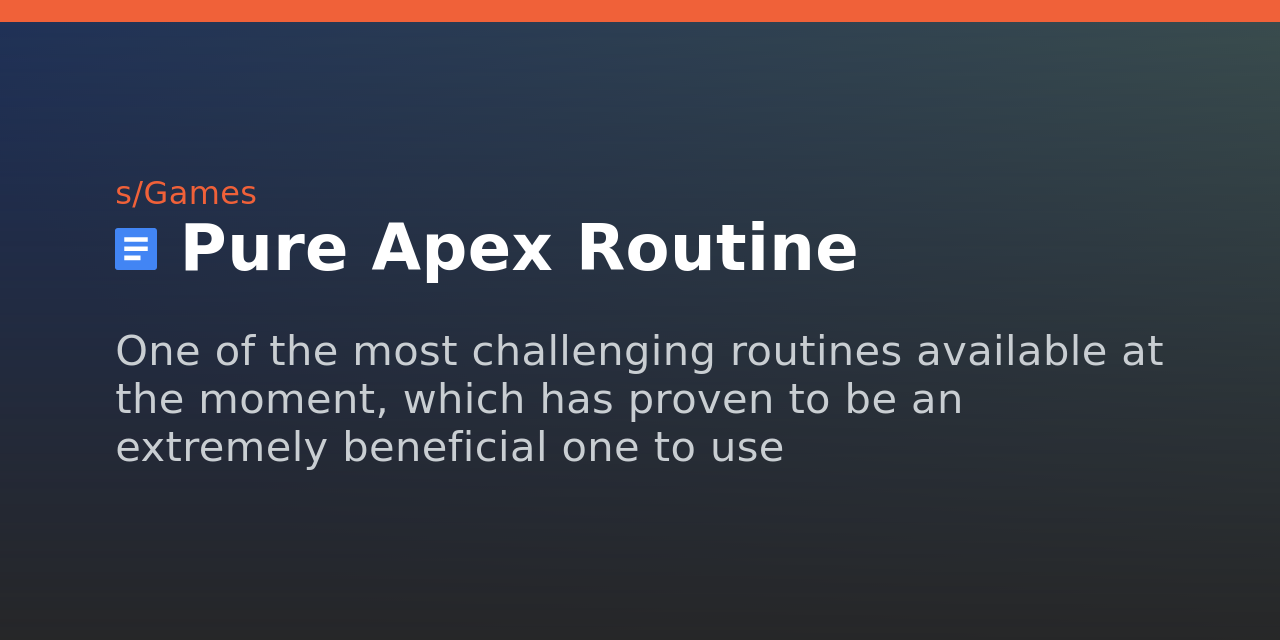Pure Apex Routine - Heystack